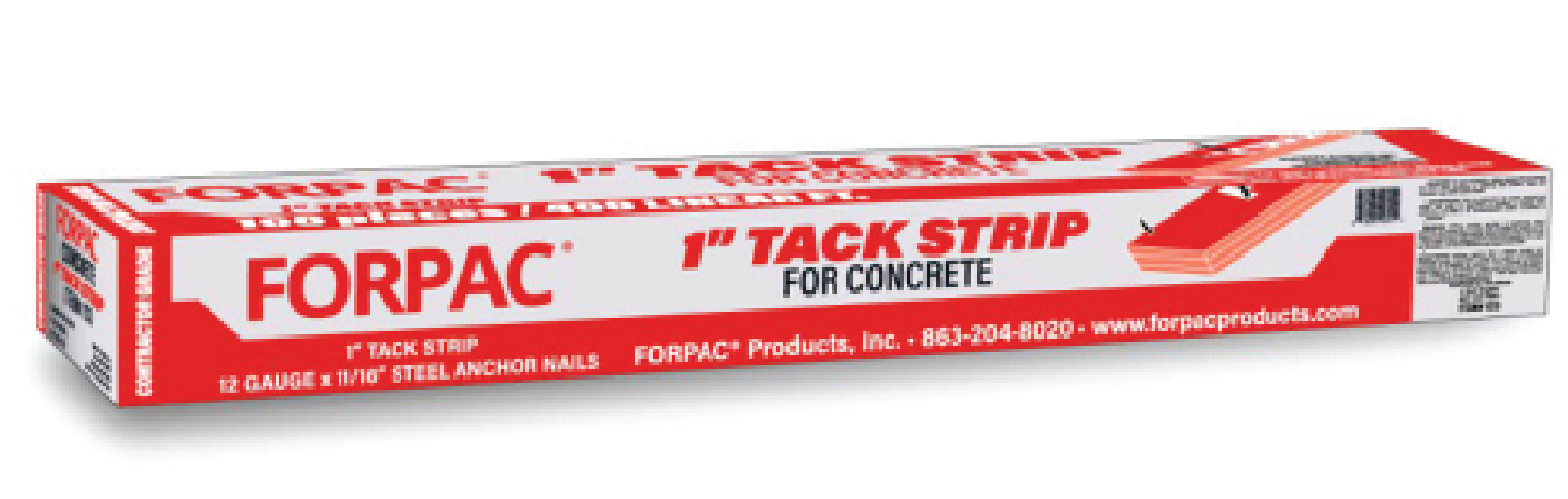 1" CONCRETE TACK STRIP – FORPAC PRODUCTS, LLC